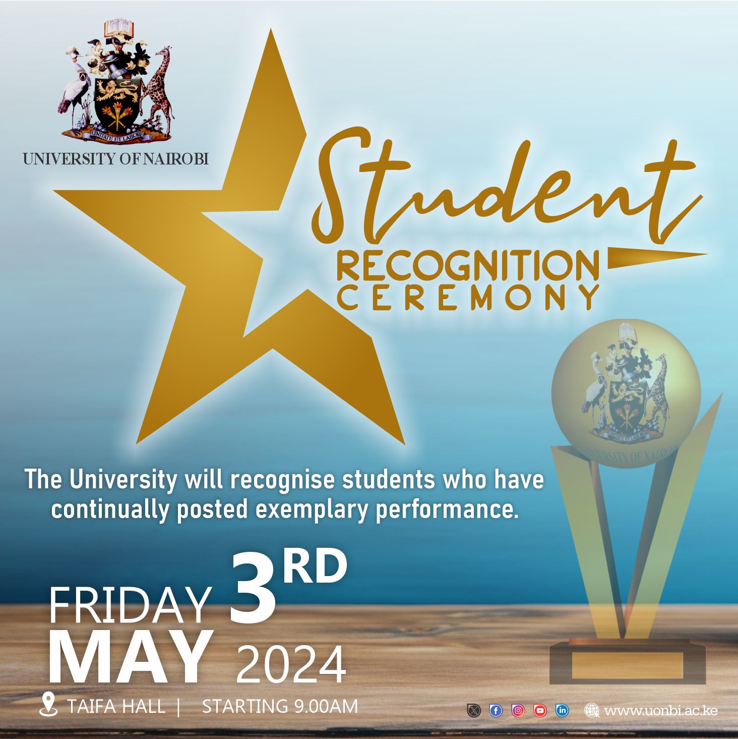 Student Recognition Awards | Dean of Students Office